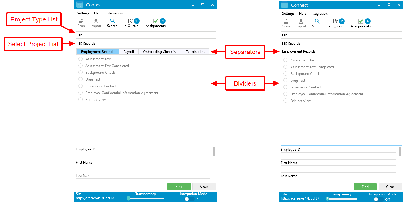 Navigate the interface