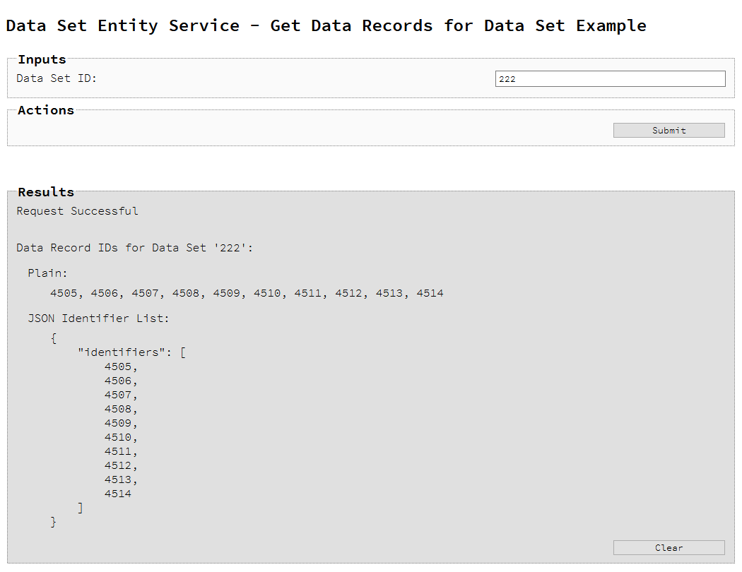 Finding the Data Records in a Data Set